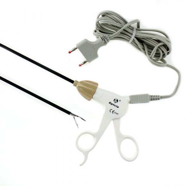 Pinza bipolar Maryland curva (desechable) – Dolphin Medical